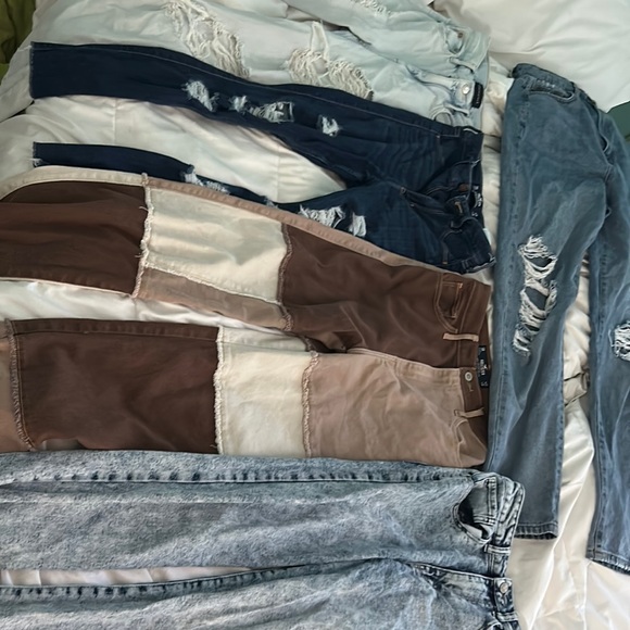 Aeropostale | Jeans | Jean Bundle Baggy Skinny With And Without Rips ...